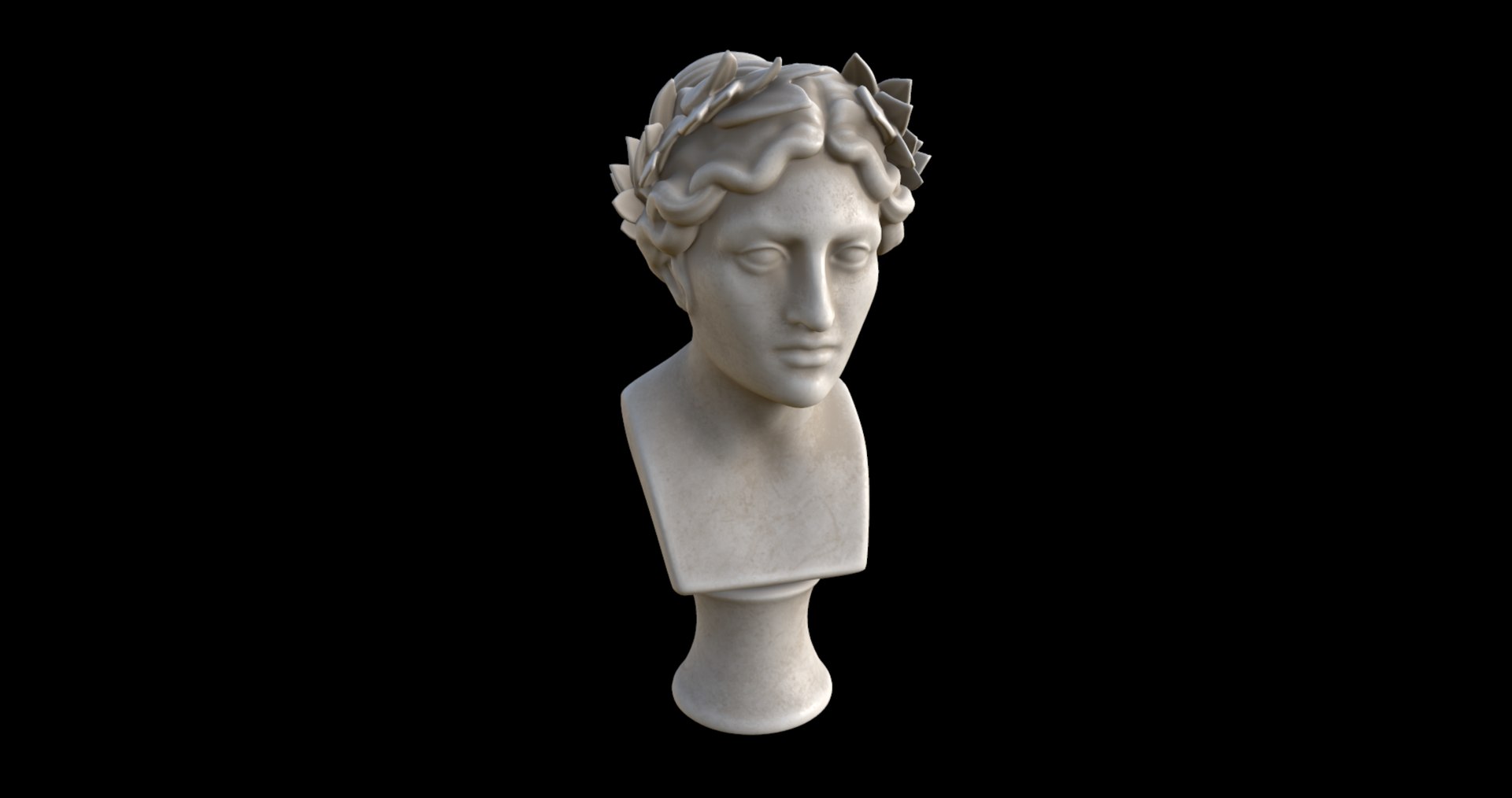 3D Women Stone Bust 01 - TurboSquid 2275944