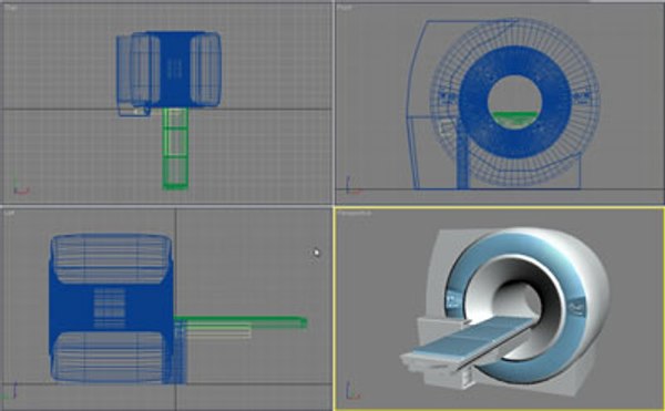mri medical imaging machine 3d model