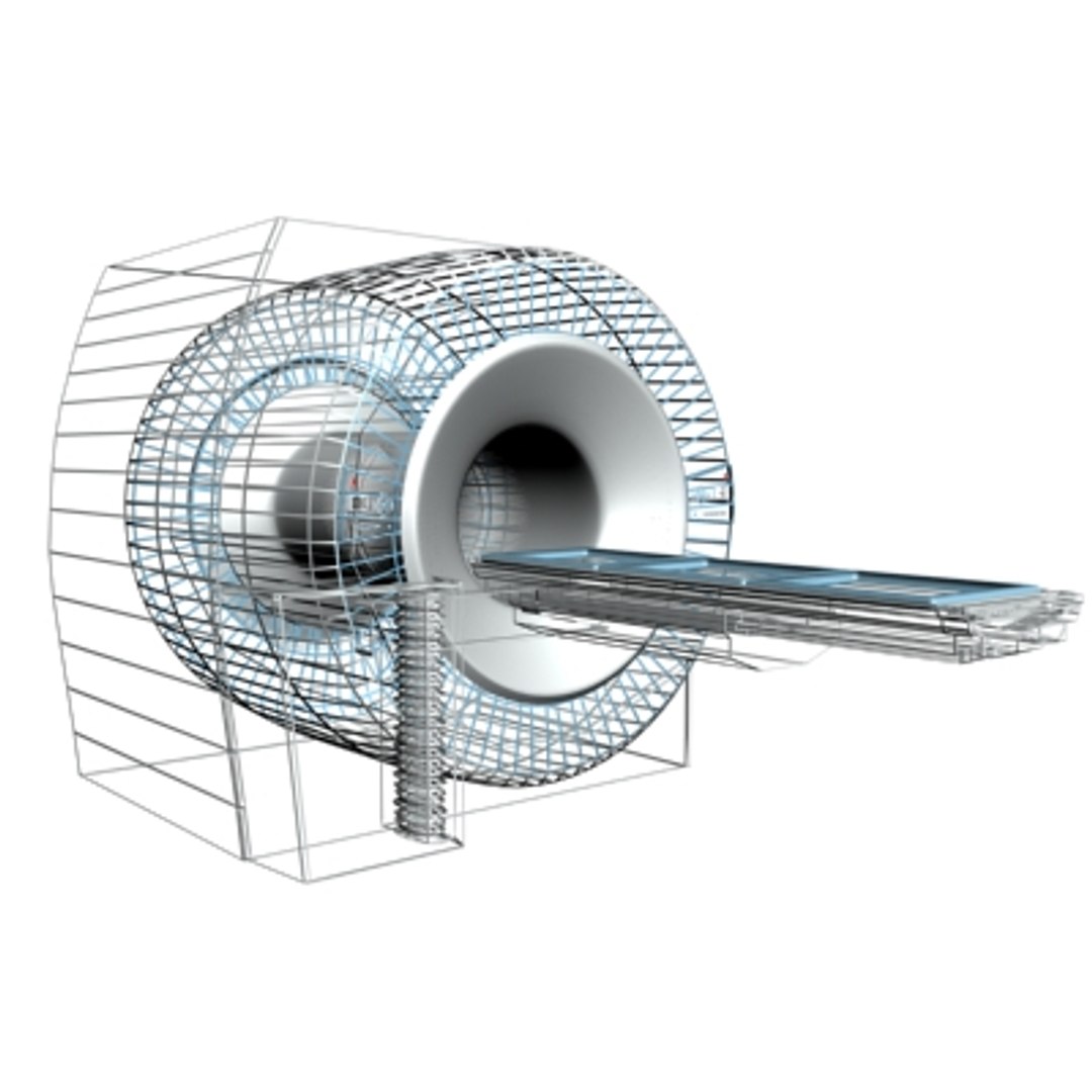 mri medical imaging machine 3d model