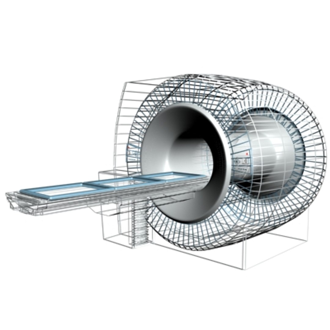 mri medical imaging machine 3d model