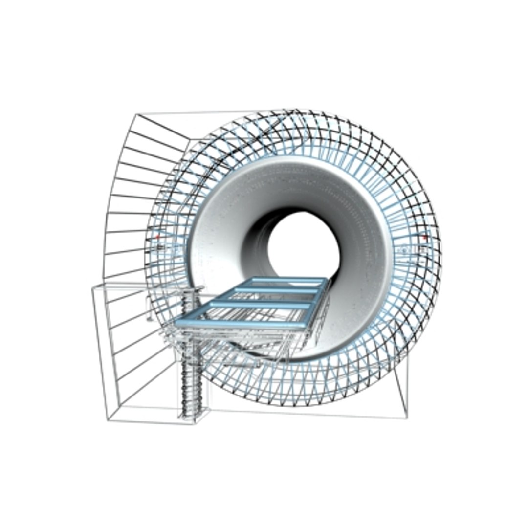 mri medical imaging machine 3d model