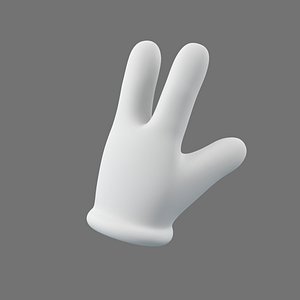3D gloved hand 4 fingers - TurboSquid 1395949