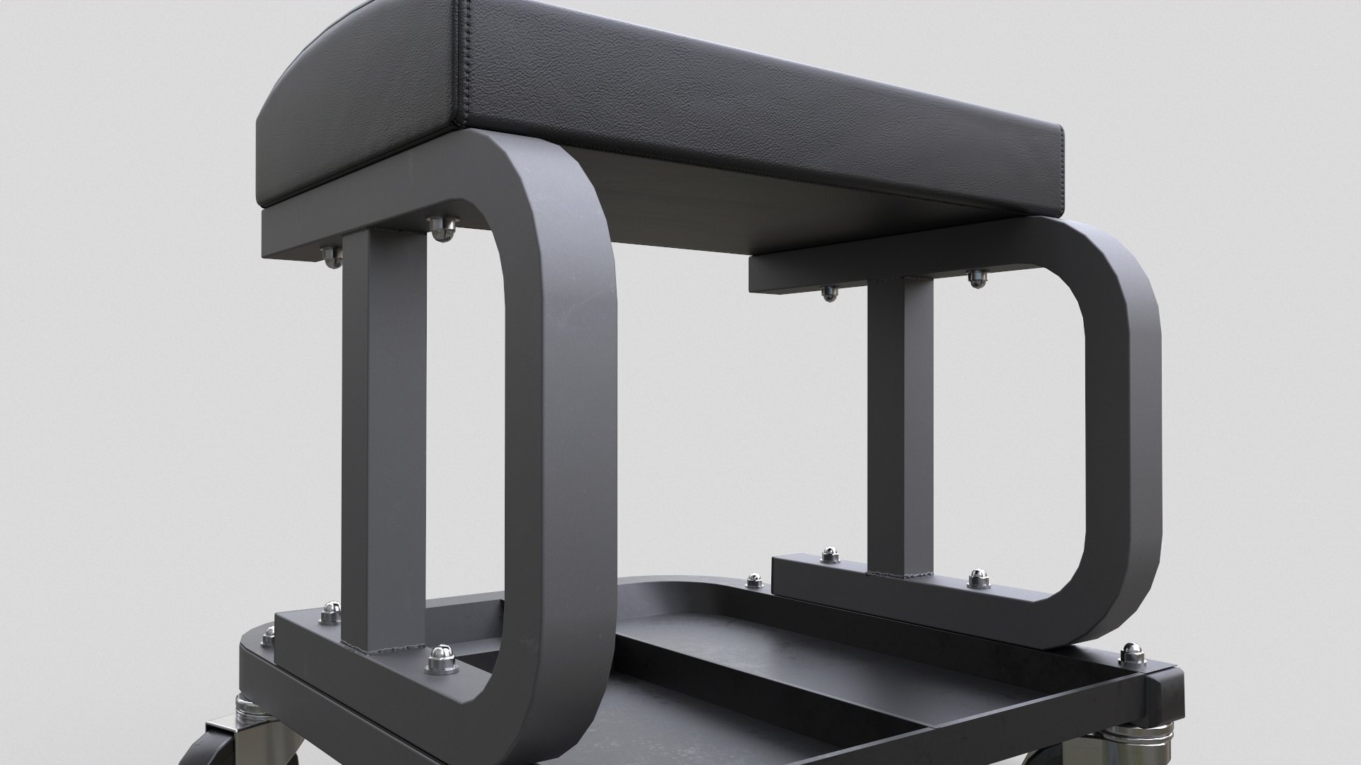 3D 1 Low Rolling Work Seat Model - TurboSquid 2045126