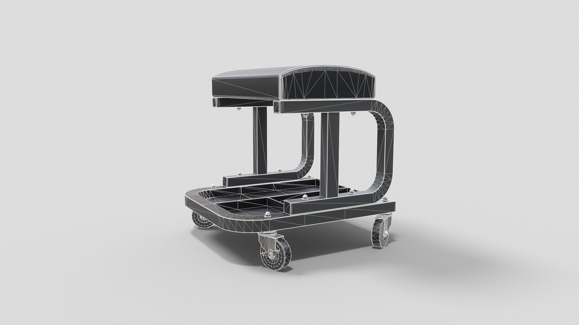 3D 1 Low Rolling Work Seat Model - TurboSquid 2045126