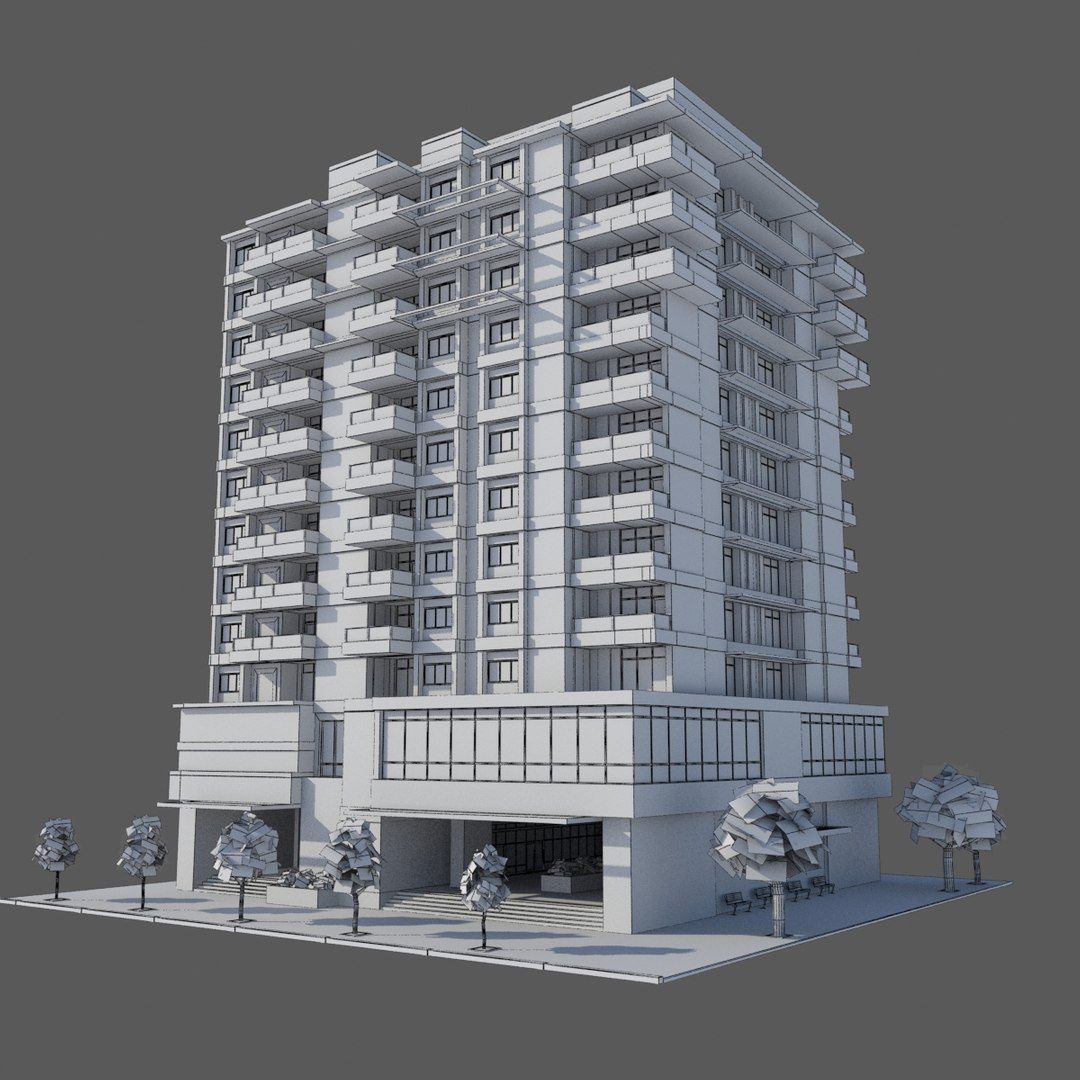 - Modern Apartment Tile 3d Model