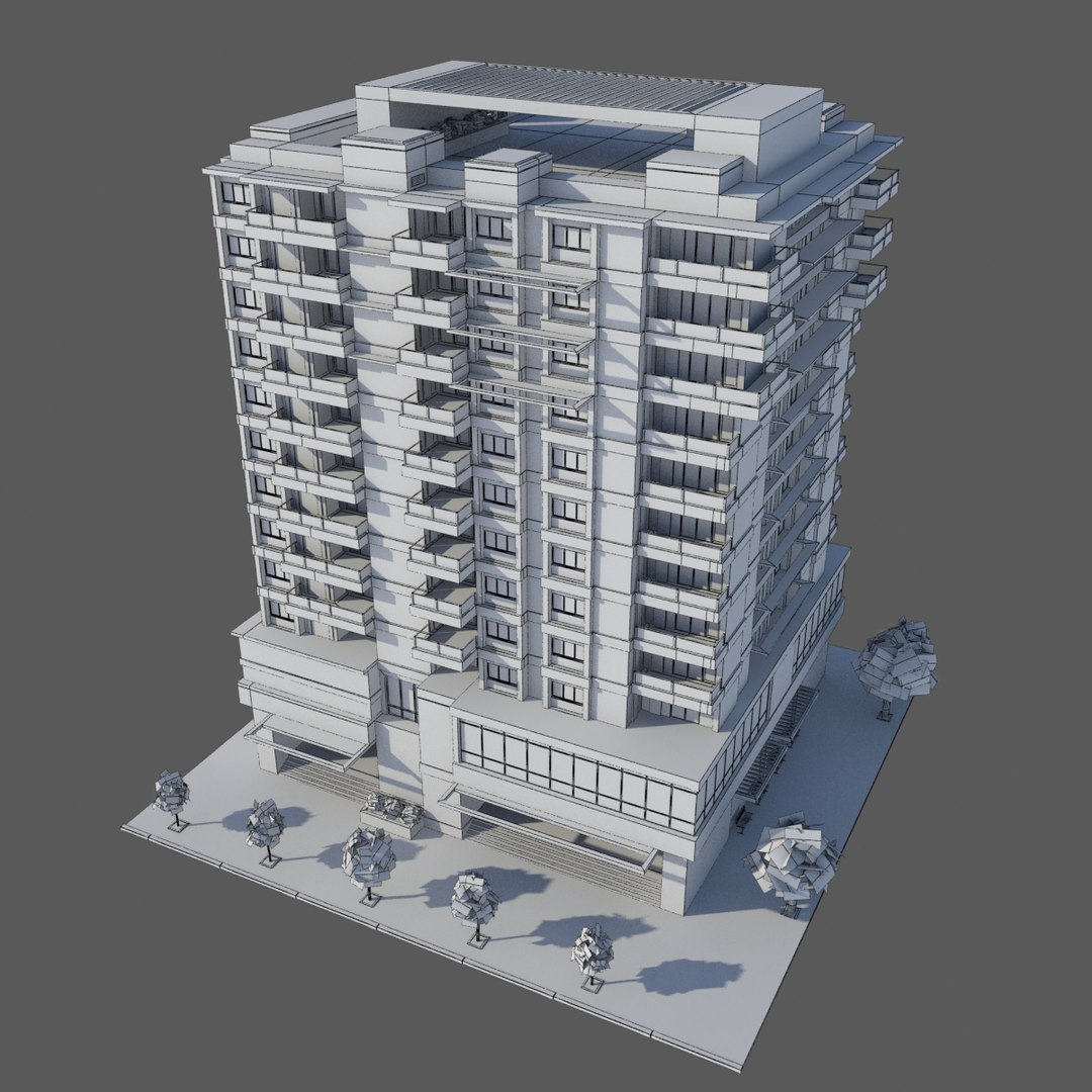 - Modern Apartment Tile 3d Model