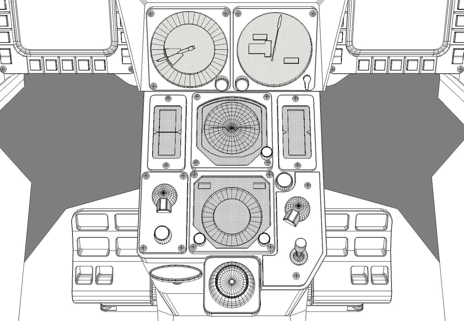 f-16 cockpit 3d model
