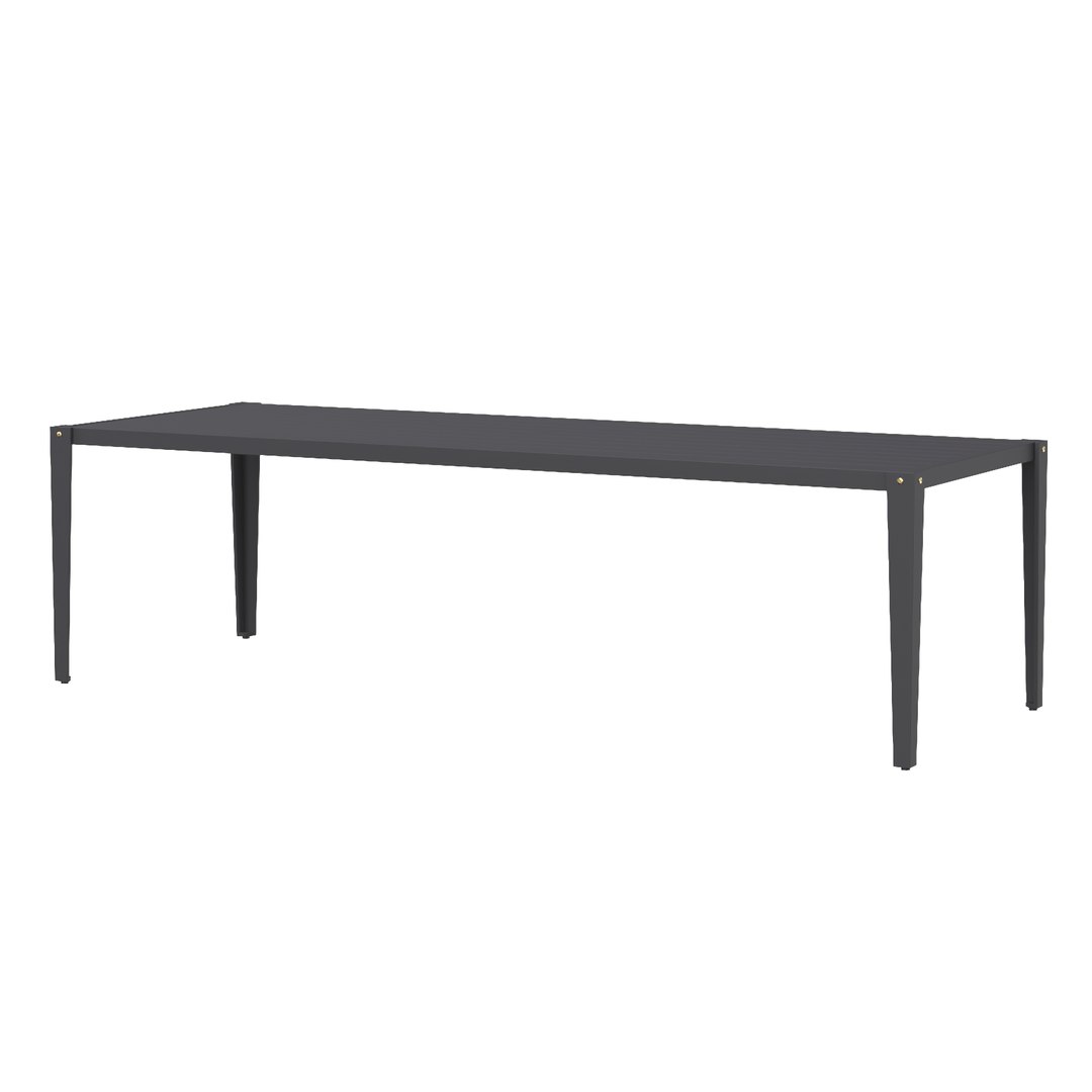 Mustique Aluminum Rectangular Dining Table Model - TurboSquid 2085465