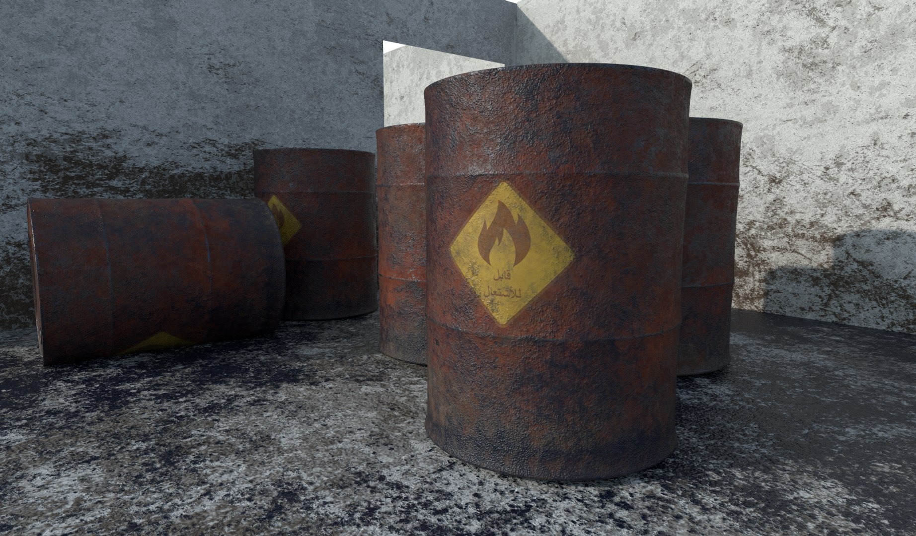 Old Arab Oil Barrel 3D Model - TurboSquid 1193656