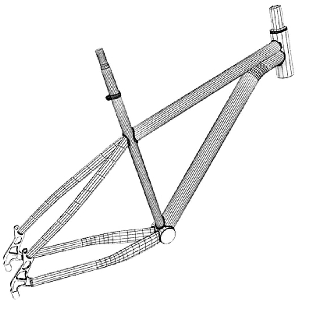 3d model bike frame