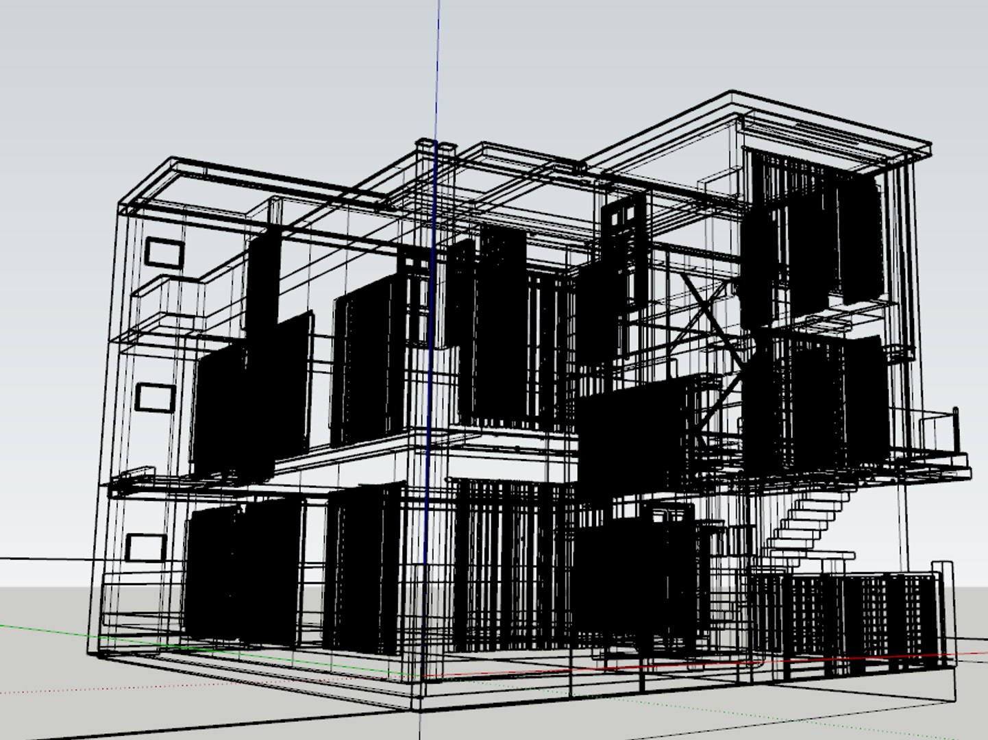 3D Sleek And Contemporary Modern Front Elevation Design - 3D SketchUp ...