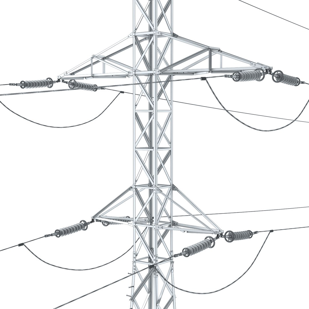 3d Model Of Transmission Tower