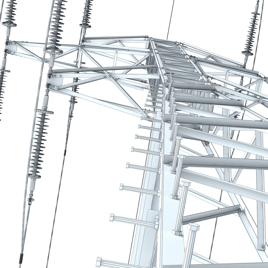 3d Model Of Transmission Tower