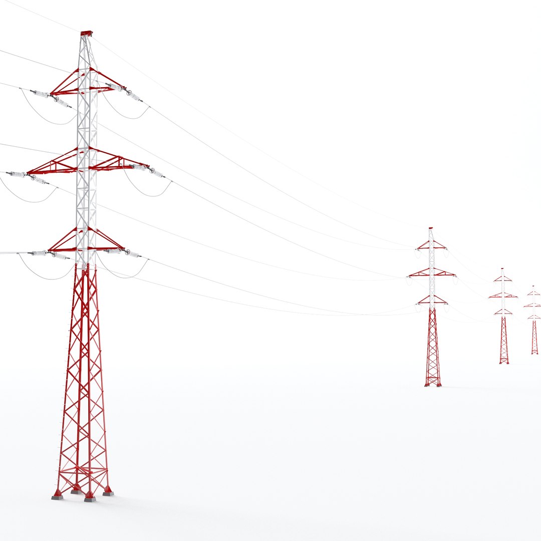 3d Model Of Transmission Tower