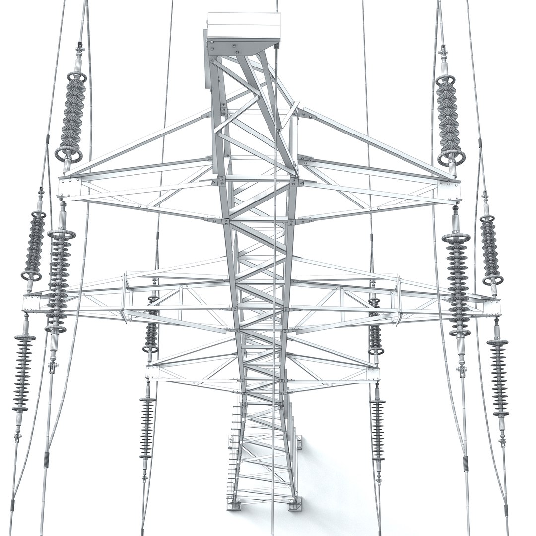 3d Model Of Transmission Tower