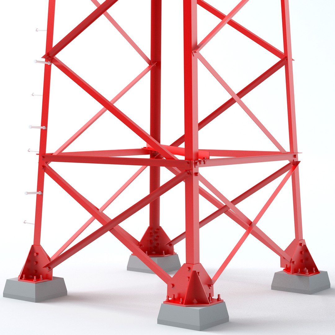 3d Model Of Transmission Tower