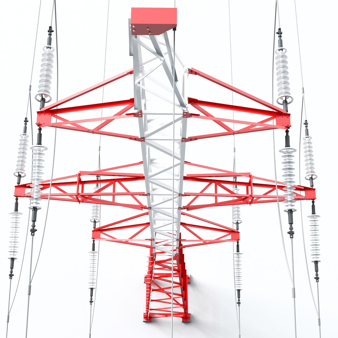 3d Model Of Transmission Tower