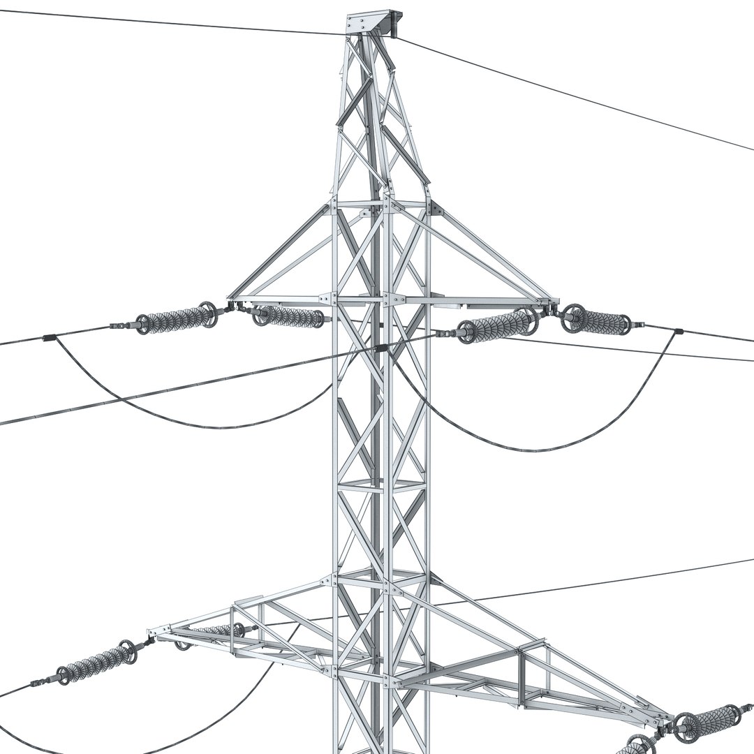 3d Model Of Transmission Tower