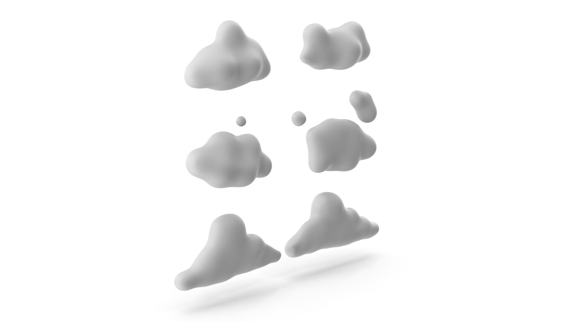 Toon Clouds 3D model - TurboSquid 1995012