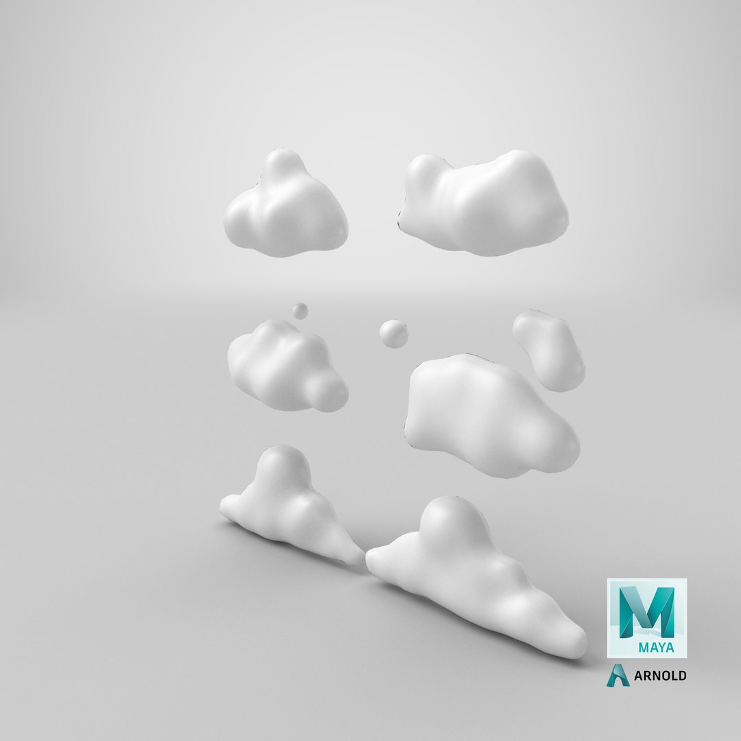 Toon Clouds 3D model - TurboSquid 1995012