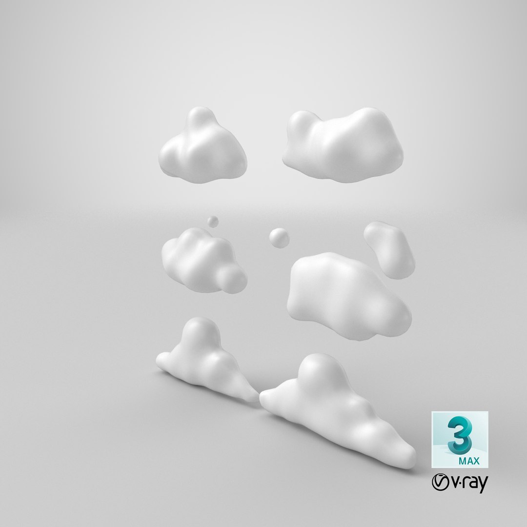 Toon Clouds 3D model - TurboSquid 1995012