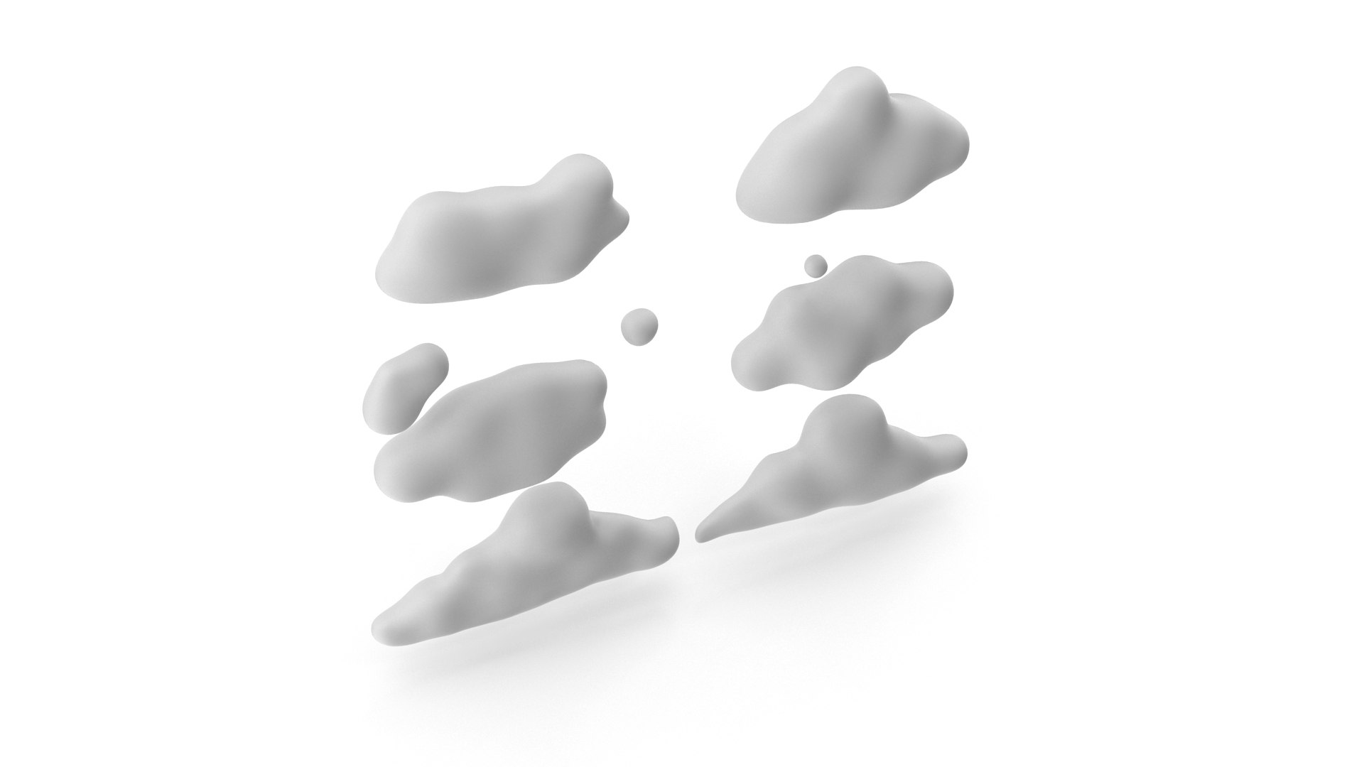 Toon Clouds 3D model - TurboSquid 1995012