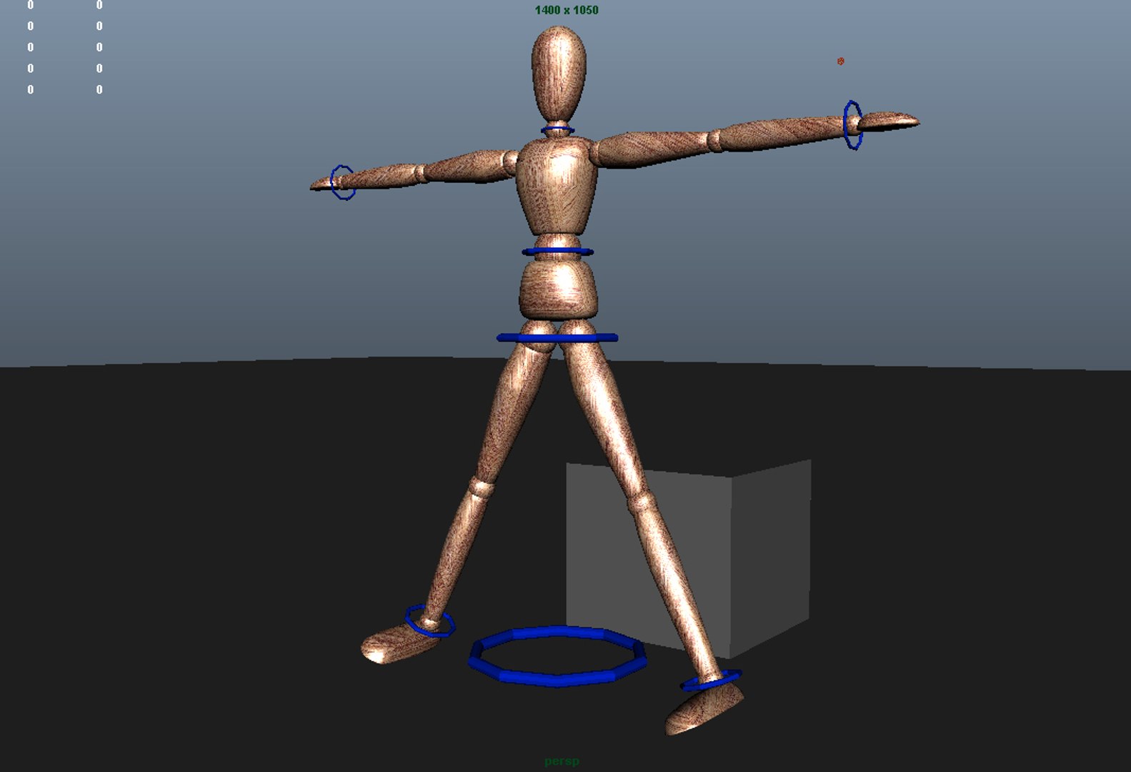 Wooden Puppet Wood 3ds