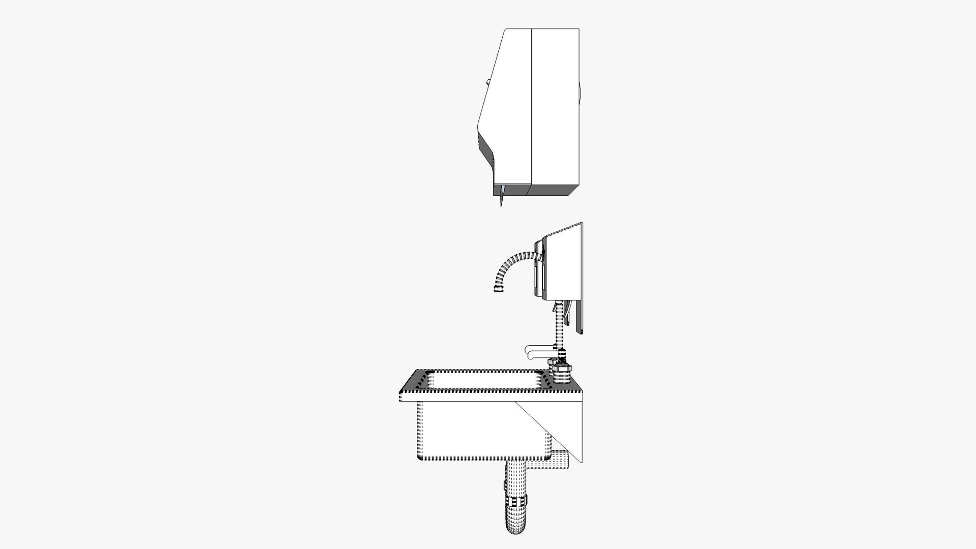 Hand Washing Station 3D - TurboSquid 2259987