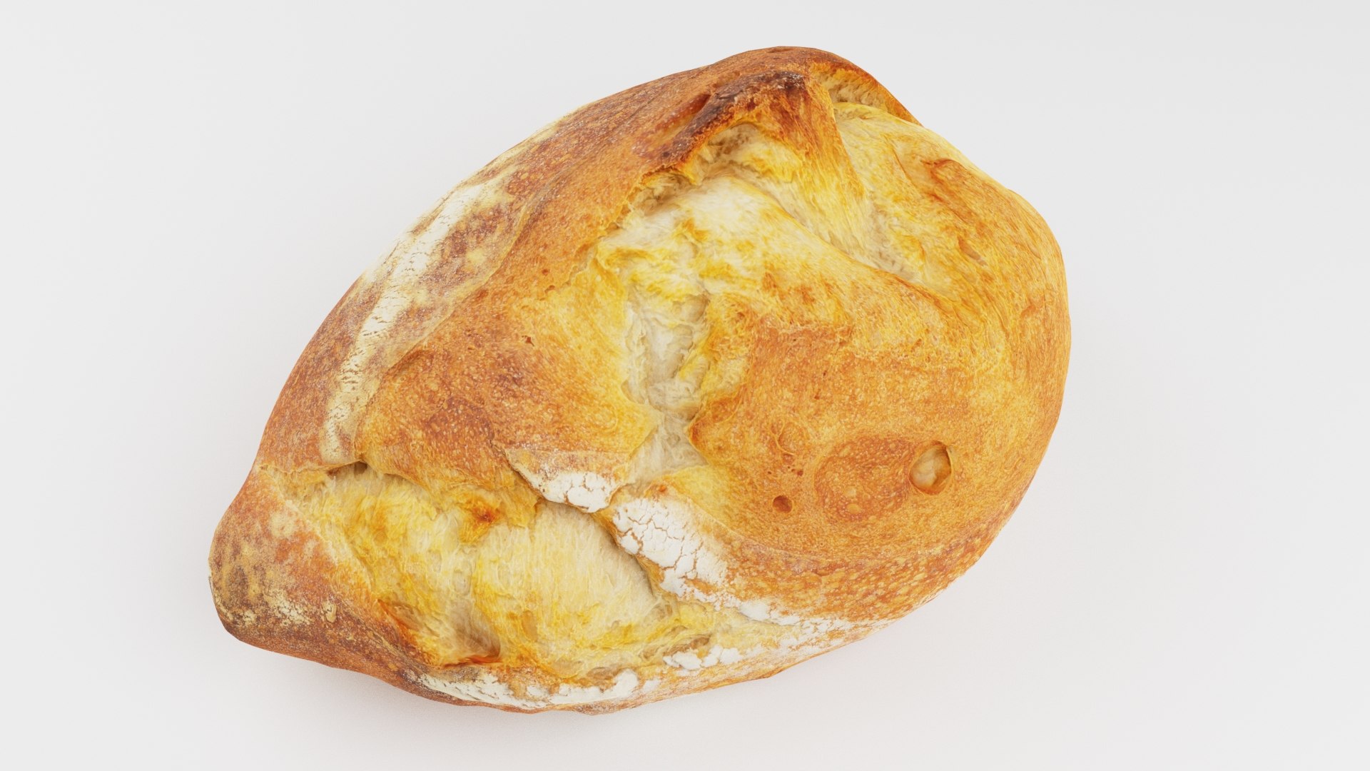 3D French Loaf Or French Bread With Corn And Cereals - TurboSquid 1877493