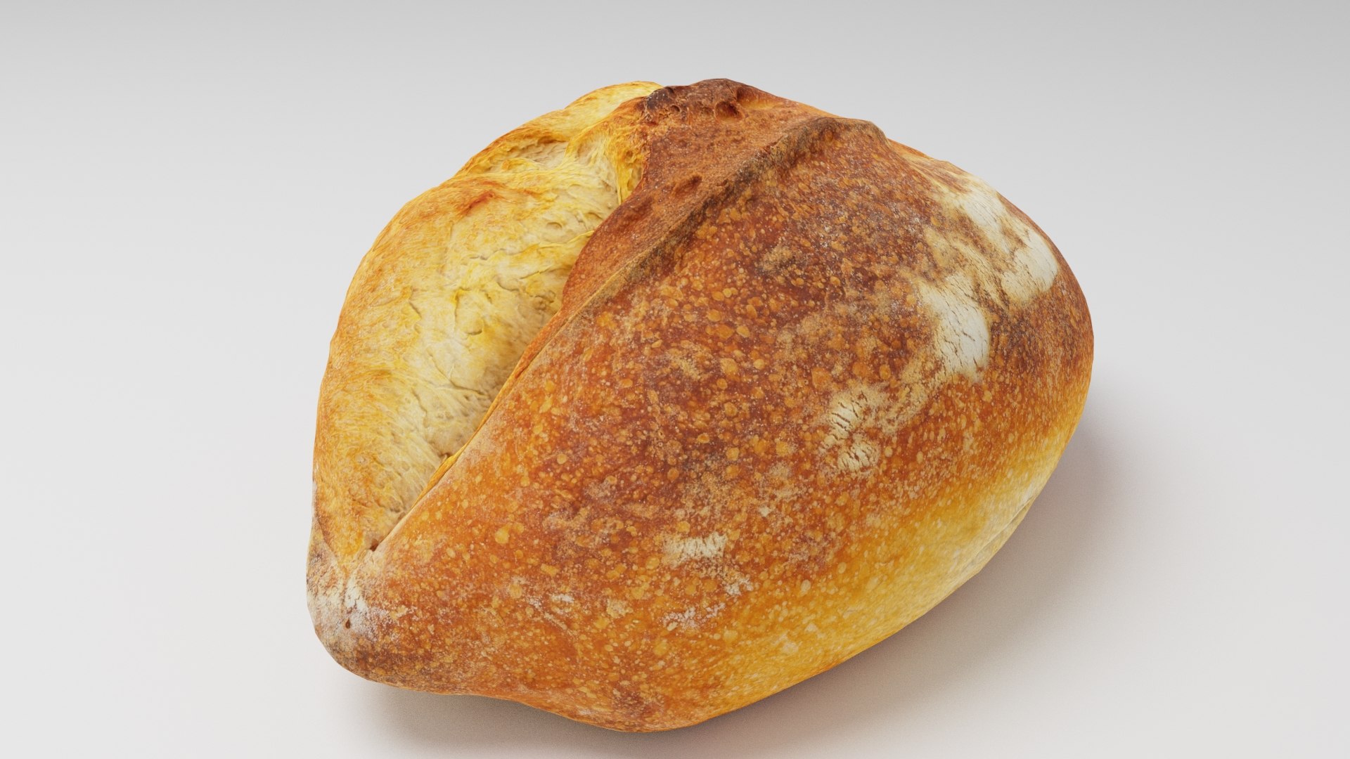 3D French Loaf Or French Bread With Corn And Cereals - TurboSquid 1877493