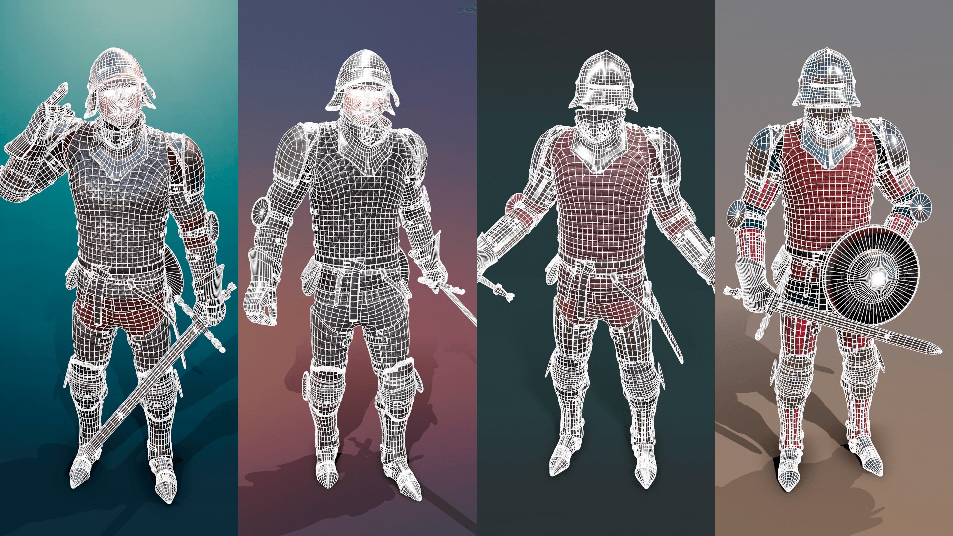 3D Model TAB Medieval Knights Pack - 2 - TurboSquid 2238609