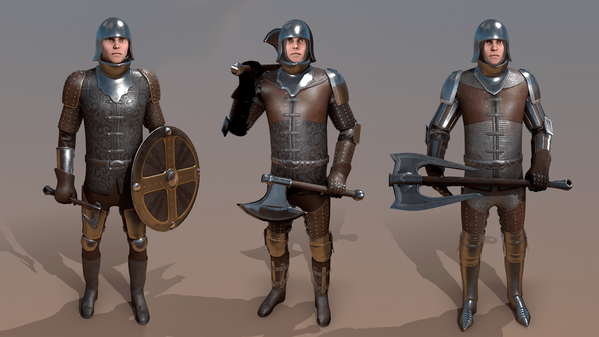3D Model TAB Medieval Knights Pack - 2 - TurboSquid 2238609