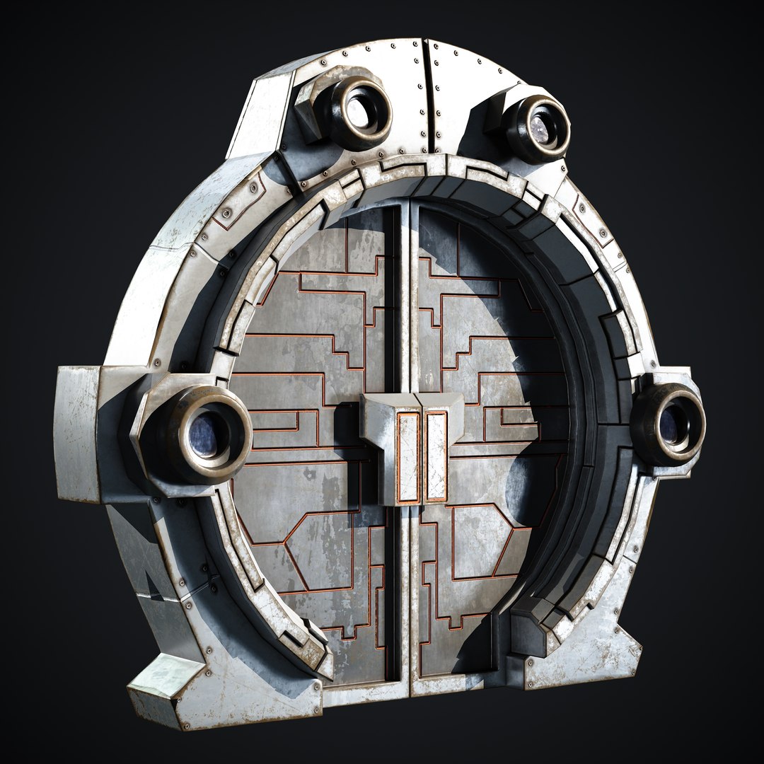 15 Scifi Doors Game Ready 3D model - TurboSquid 2082715