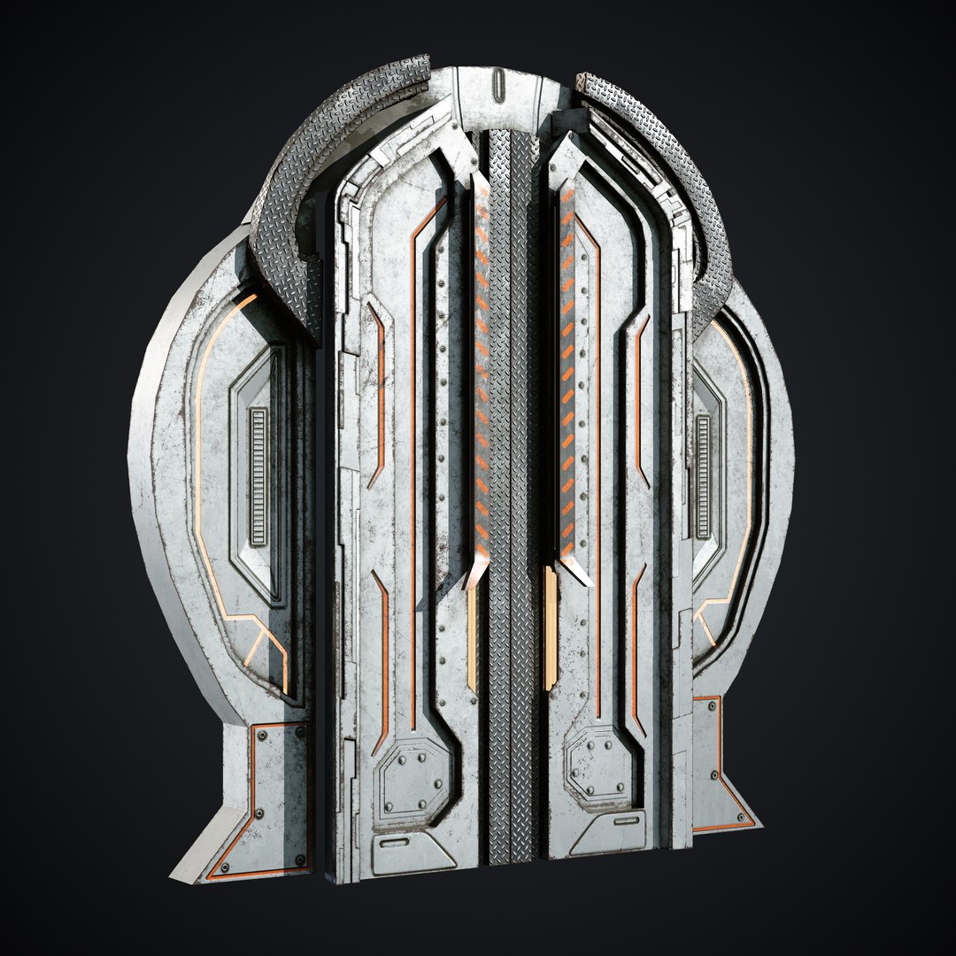 15 Scifi Doors Game Ready 3D Model - TurboSquid 2082715