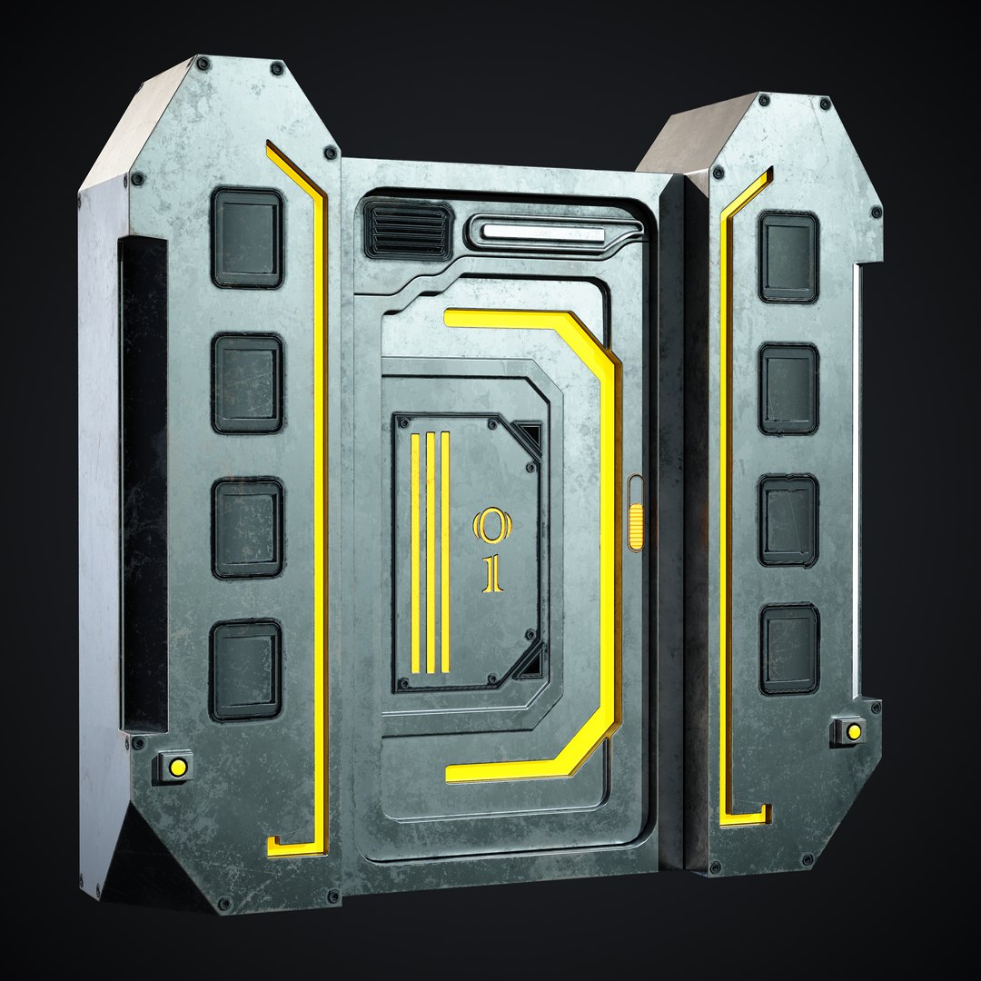 15 Scifi Doors Game Ready 3D Model - TurboSquid 2082715