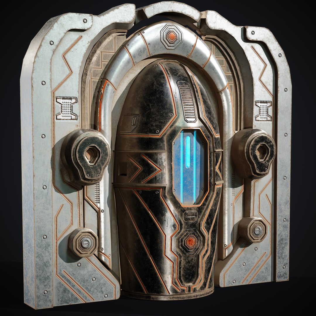 15 Scifi Doors Game Ready 3D Model - TurboSquid 2082715