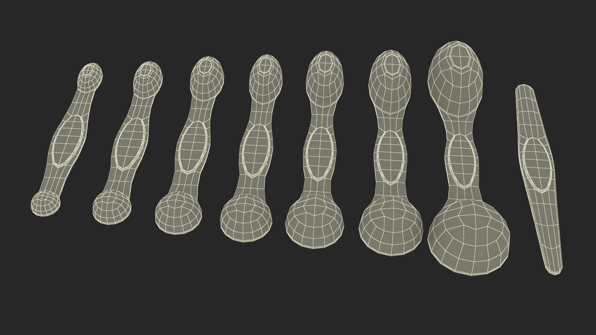 3D model Measuring Spoons Set - TurboSquid 2040487