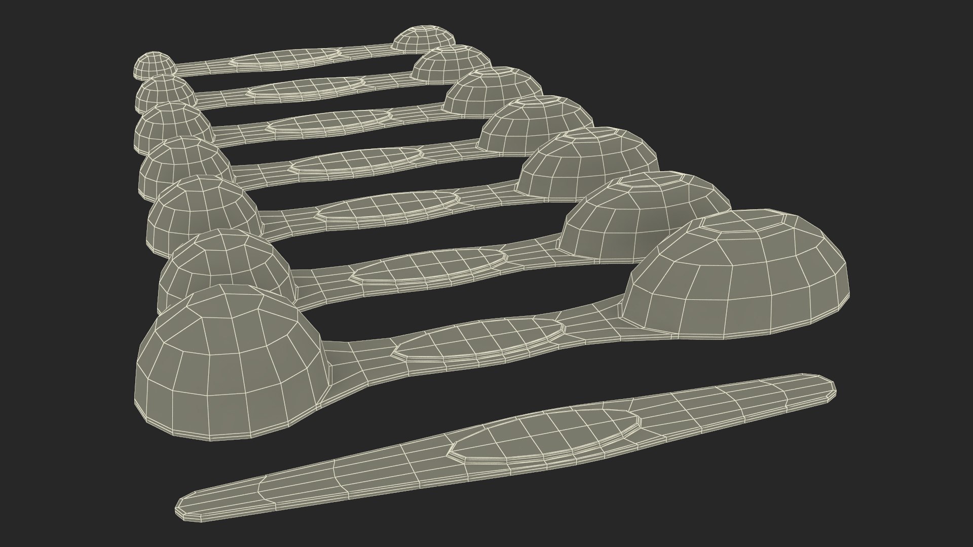 3D model Measuring Spoons Set - TurboSquid 2040487