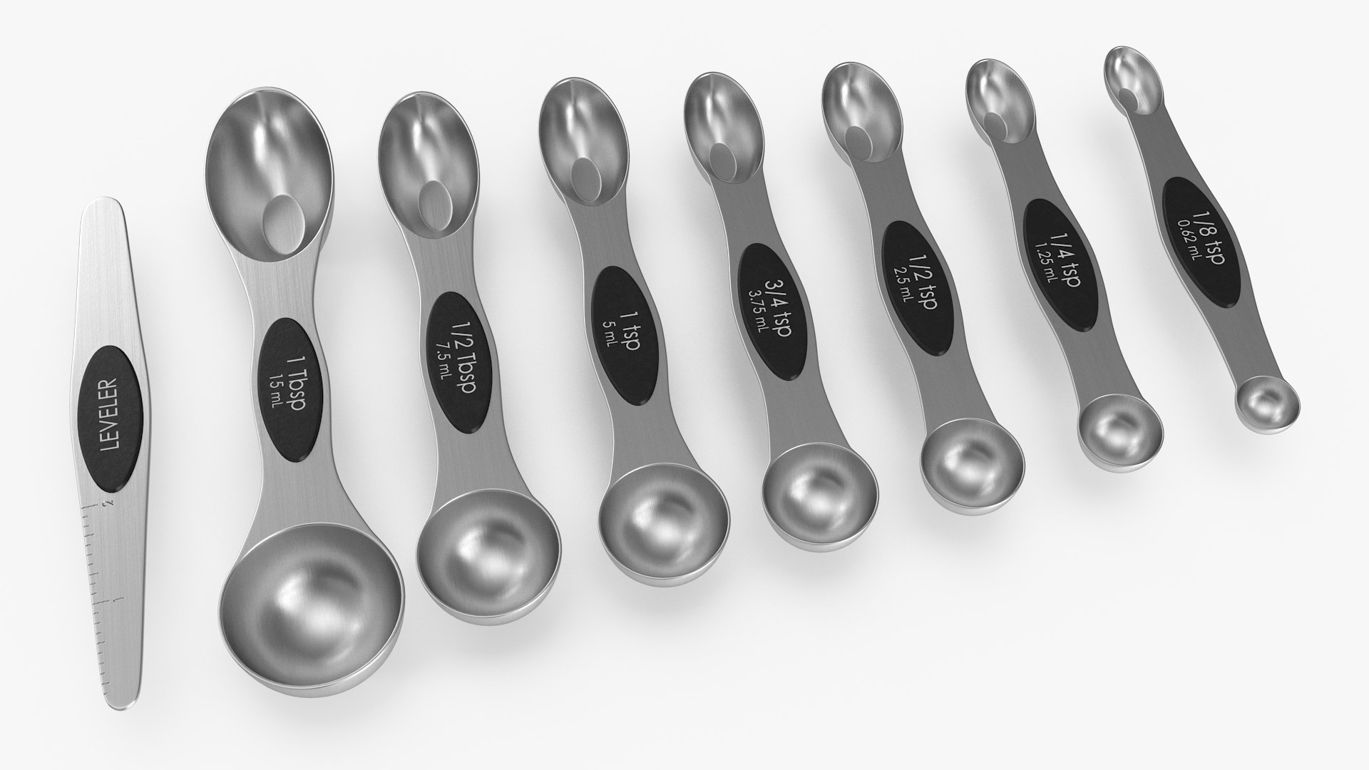 3D model Measuring Spoons Set - TurboSquid 2040487