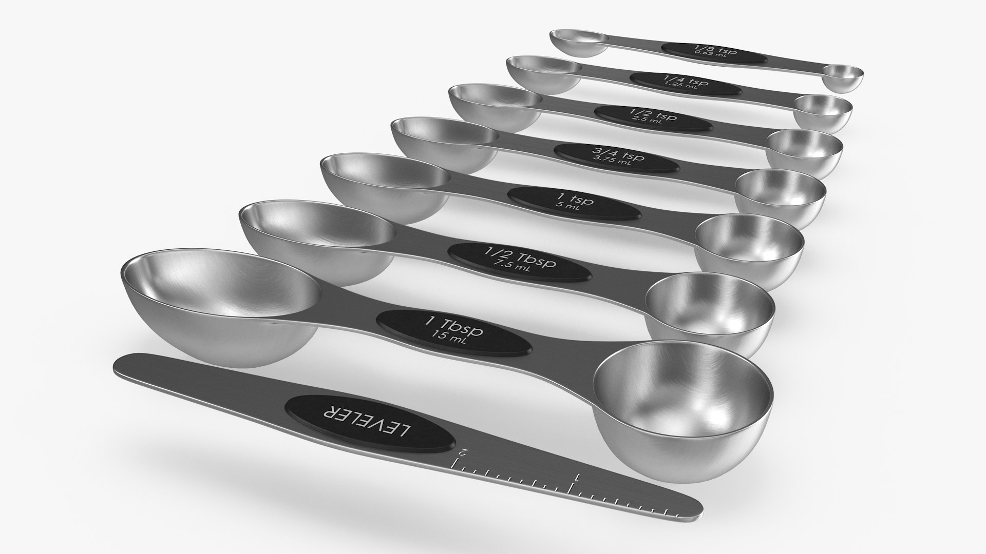 3D model Measuring Spoons Set - TurboSquid 2040487