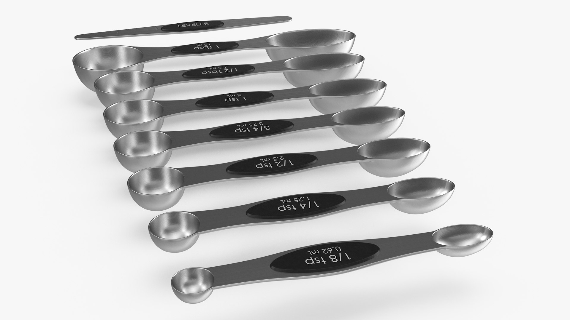 3D model Measuring Spoons Set - TurboSquid 2040487