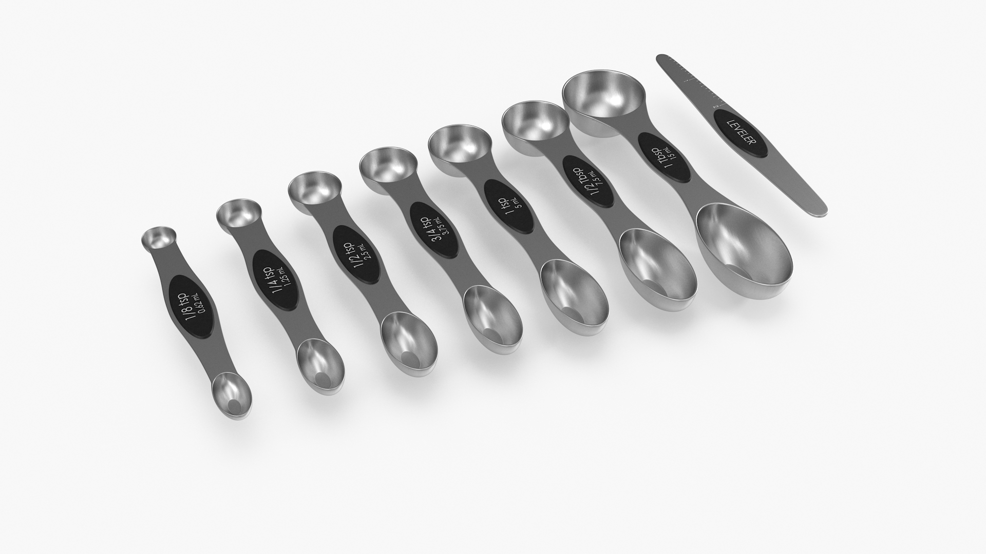 3D model Measuring Spoons Set - TurboSquid 2040487