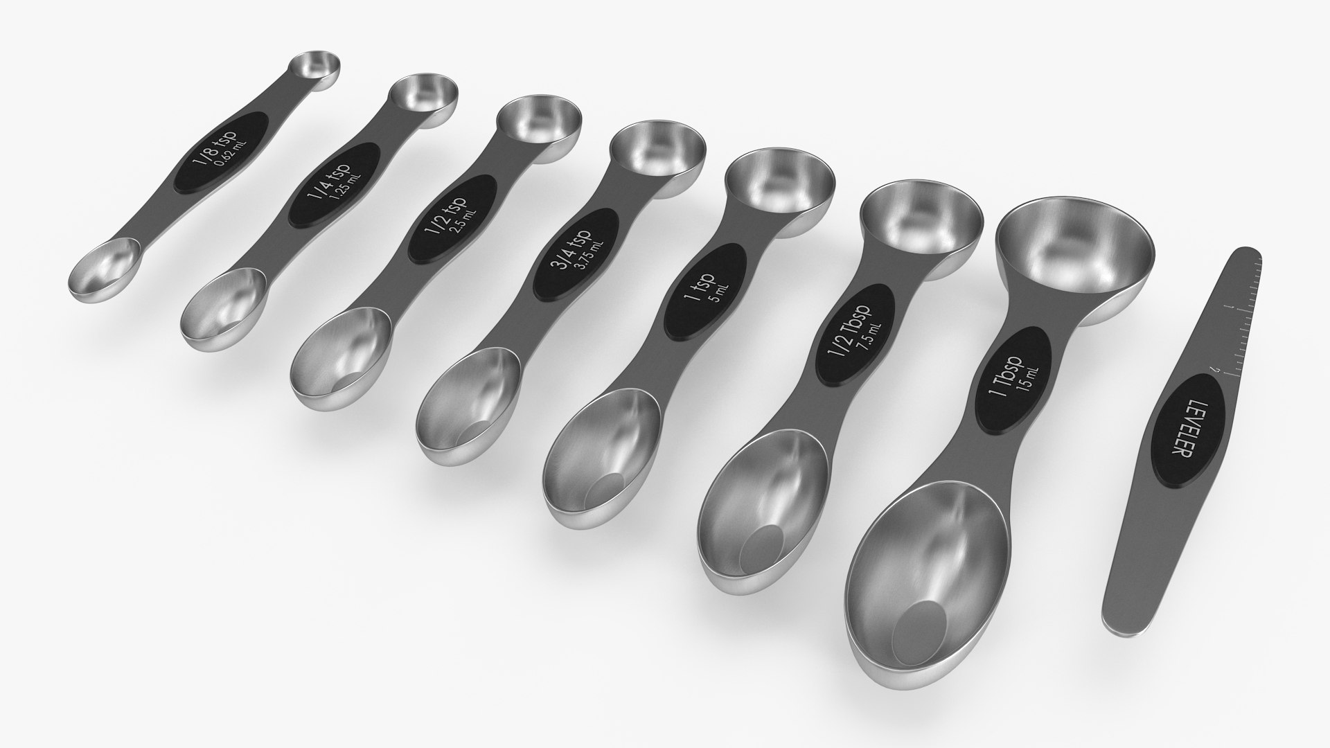 3D model Measuring Spoons Set - TurboSquid 2040487