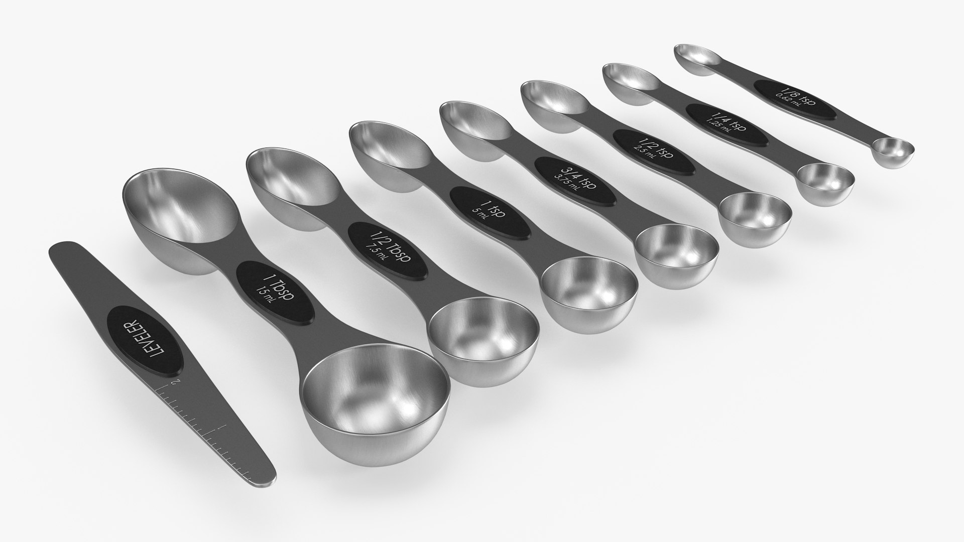 3D model Measuring Spoons Set - TurboSquid 2040487
