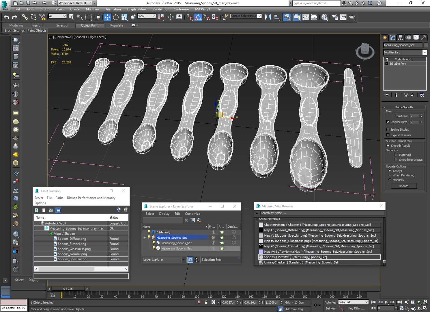 3D model Measuring Spoons Set - TurboSquid 2040487