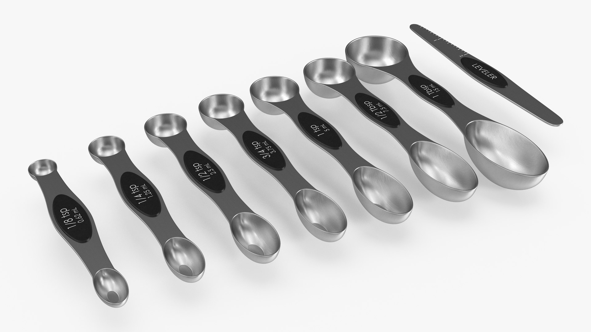 3D model Measuring Spoons Set - TurboSquid 2040487