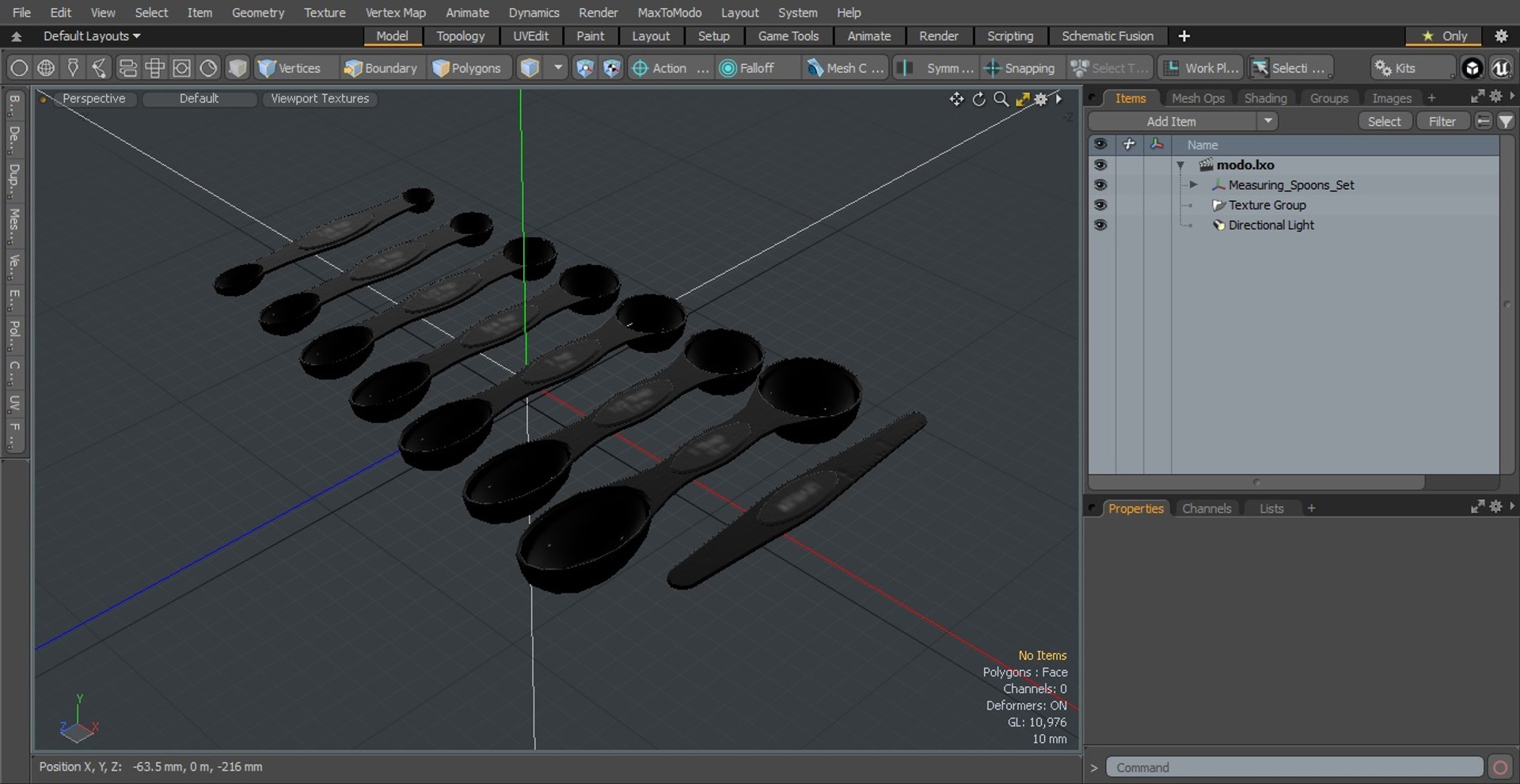3D model Measuring Spoons Set - TurboSquid 2040487