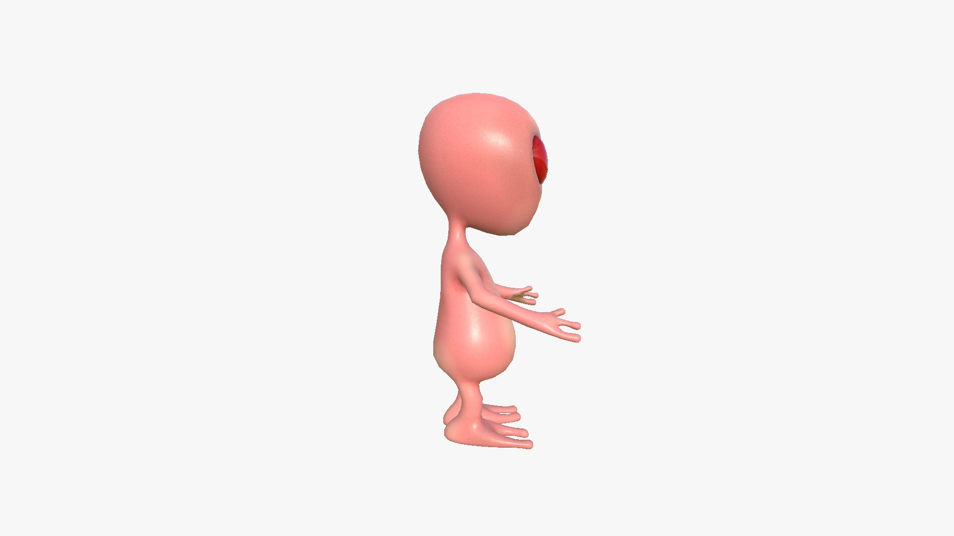 Cute Alien A06 Red - Simple - Character Design 3D Model - TurboSquid ...