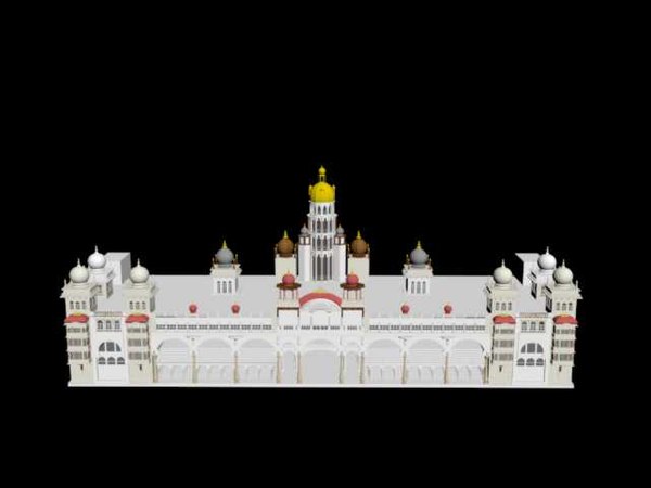 Mysore palace 3D model - TurboSquid 1357654
