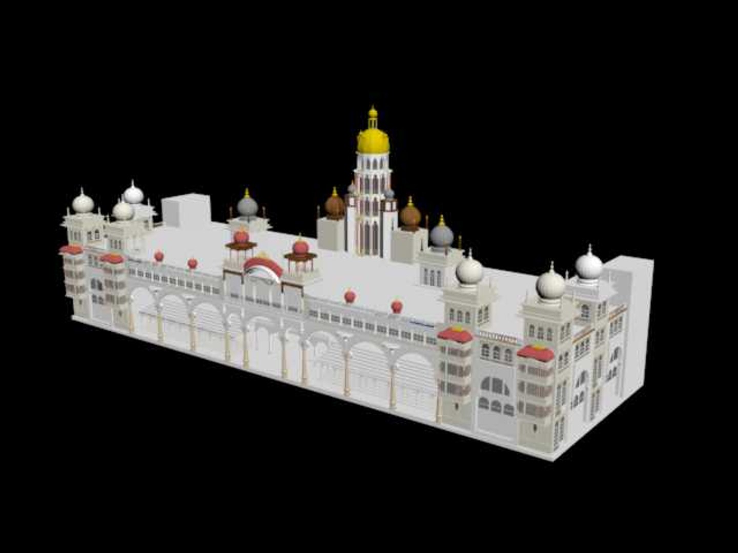 Mysore Palace 3D Model - TurboSquid 1357654